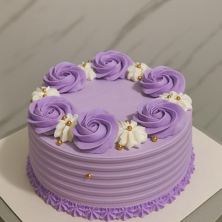 Purple Cream Cake - Doofies Cakes | Buy Cakes Online in Abuja, Nigeria ...